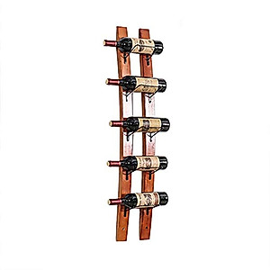 Stylish Simplicity Wooden Wine Rack Wallmounted Wine Glass Holder, PIBM
