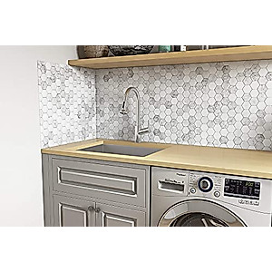Ruvati 21" x 18" x 12" Deep Laundry Utility Sink Undermount 16 Gauge Stainless Steel - RVU6121