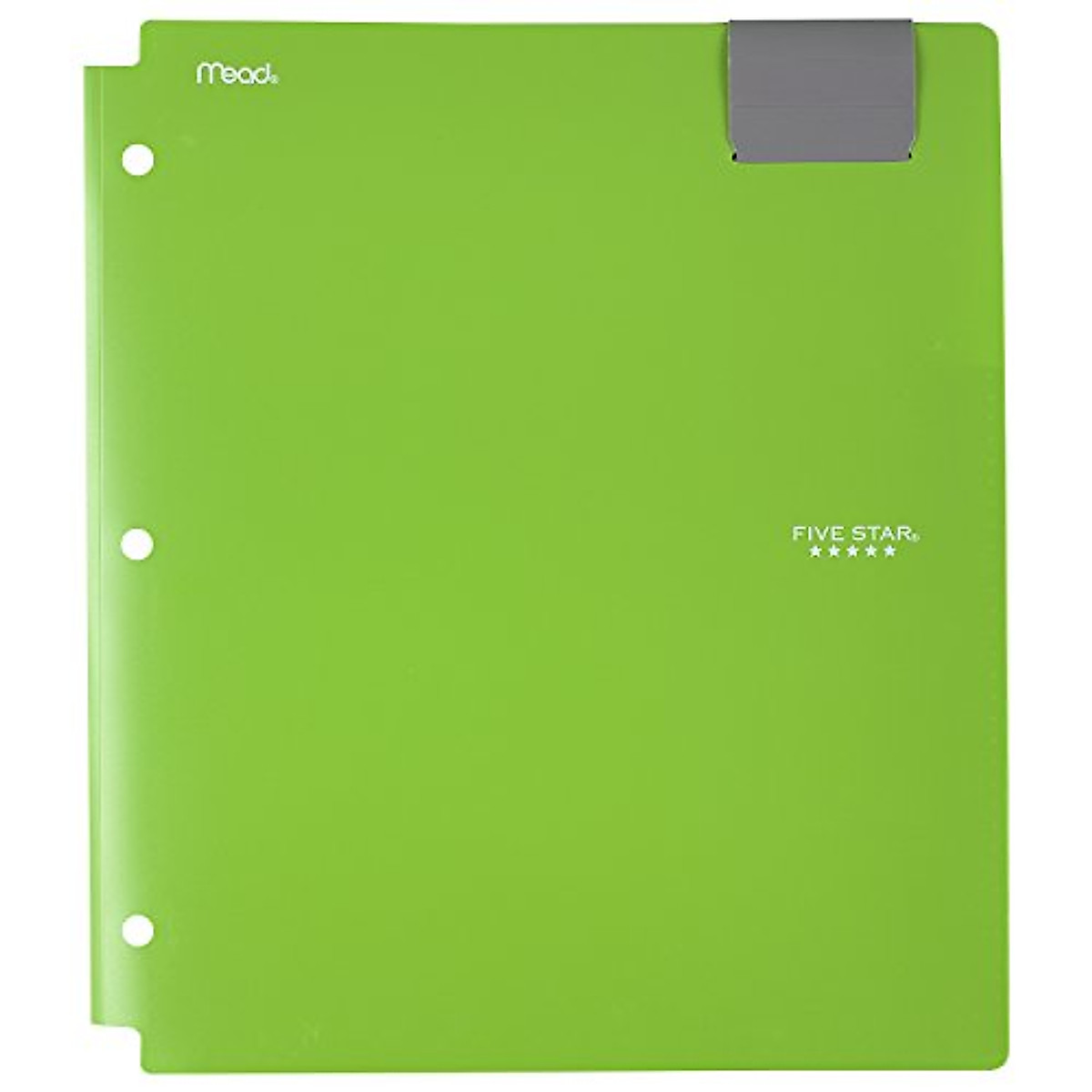 Five Star 4-Pocket Folders, Folders with Pockets, Fits 3 Ring Binder, Plastic, Teal, White, Purple, Lime, 4 Pack (73274)