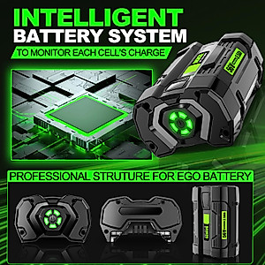 POWITEC 56V 3500mAh Replacement Battery for EGO Power+ BA1400 BA2800 BA1400T 3.5Ah Lithium Ion Battery Compatible with EGO Power+ Cordless Tool Battery Pack