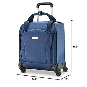Samsonite Underseat Carry-On Spinner with USB Port, Ocean, One Size
