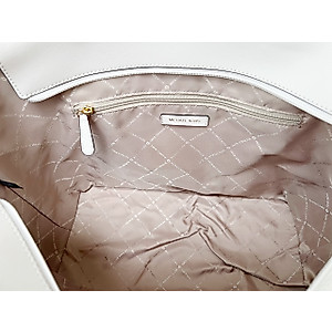 Michael Kors Gilly Large Jet Set Drawstring Top Zip Tote (Light Cream Multi MK)