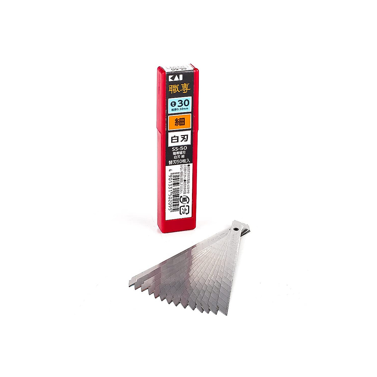 THE WRAP INSTITUTE - Design Lab Ninja Knife Vinyl Wrap/PPF Cutting Tool + 50-Pack of Design Lab Samurai/Ninja Knife Blades (Knife + Blades Combo Set) - Red