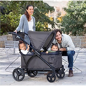 Baby Trend Smooth Wheel Ride-On Stroller Board Compatible with Tango Stroller, Expedition and Tour Stroller Wagons, Black