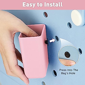 DGLOZE 2PCS Organizer Holder for Bogg Bag, Accessories for Bogg Bags Compatible with Bogg Bag Original, Insert Organizer Holder Compatible with Bogg Bag (Pink)