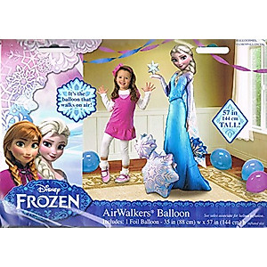 Anagram International 10116379 International Elsa the Snow Queen Air Walker Party Balloon, 57", Multicolor