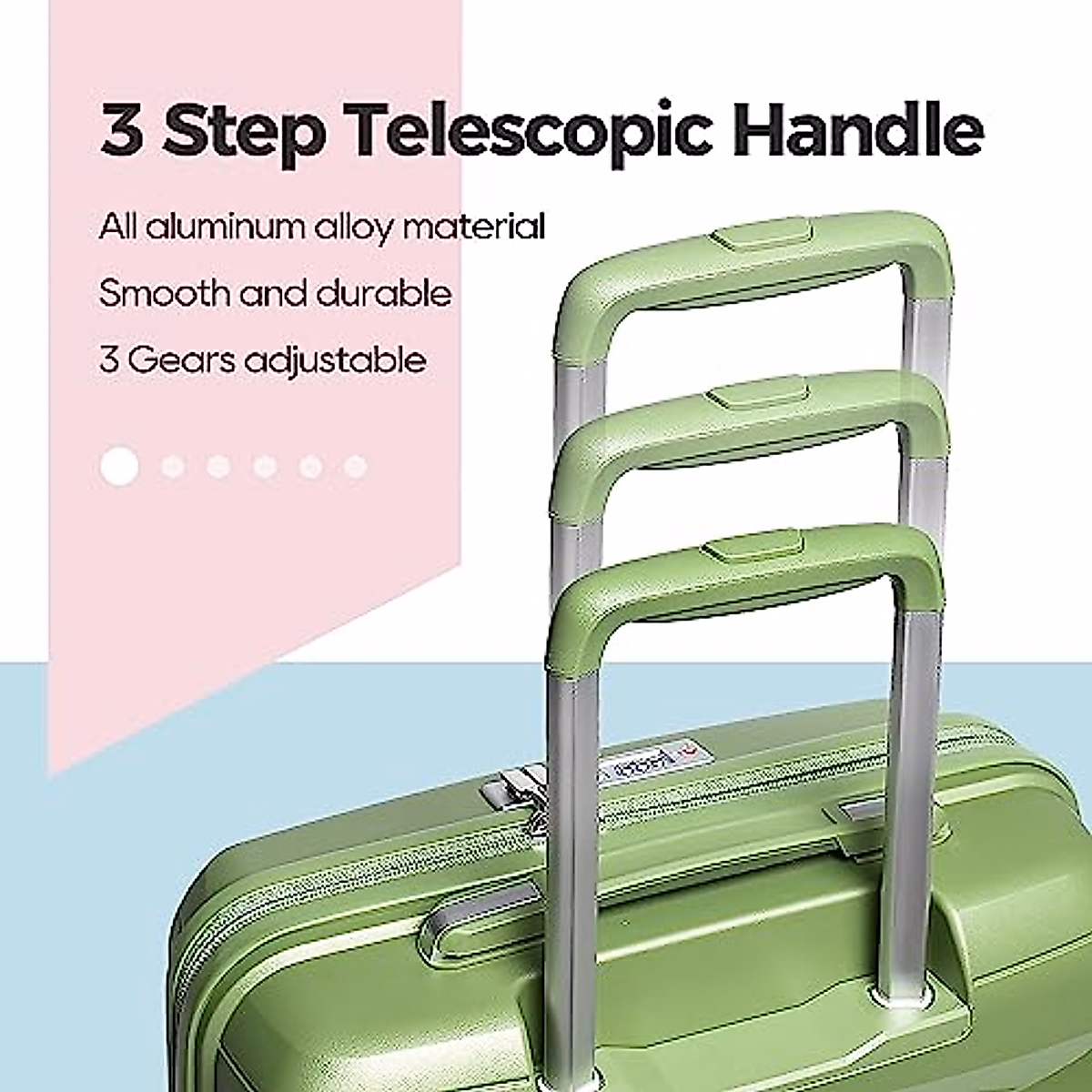 Melalenia Luggage Carry On Suitcase Sets, Expandable PP Hard Shell Suitcase with Spinner Wheels,Travel Luggage with TSA Locks 22x14x9 Airline Approved