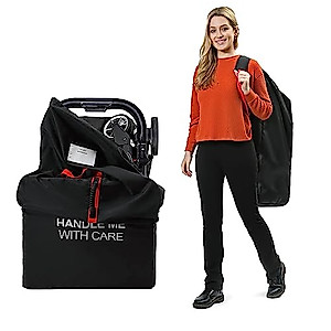Reperkid Large Double Stroller Bag for Airplane Travel – Stroller Bag, Stroller Travel Bag, Stroller Bag for Airplane – Jogging Stroller - Black Sizeable and Water-Resistant Stroller Travel Bag with Adjustable Carry Straps
