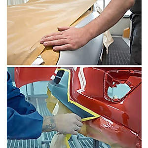 xianshengle Tape and Drape, Masking Paper, Auto Body Masking Paper, Masking Paper for Painting, for Painting, Auto Body Masking, Floor Protection, Wall Covering（Unfold 20 inches Wide X 50 feet Long）