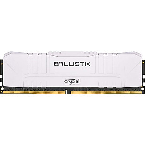 Crucial Ballistix DDR4-2666 8GB/1G x 64 CL16 Desktop Gaming Memory (White)