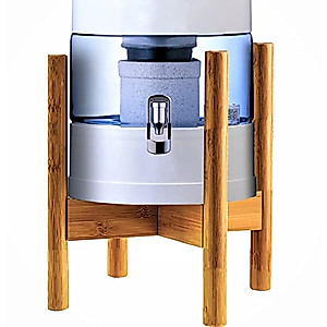 Drink Dispenser Stand - Beverage Glass Jar and Water Plastic Jug Holder - Adjustable up to10-inch Wide