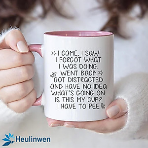 Funny Senior Citizen I Came I Saw I Forgot Mug 11oz - Sarcastic Gift For Old People, Mom, Grandma - Mothers Day, Birthday, Retirement, Christmas Gift For Elderly - Lightweight Coffee Mugs For Elderly