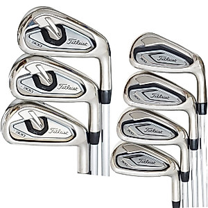 Titleist Men's Golf Clubs T-300 Iron Set (5-AW), Steel Stiff Flex Shafts