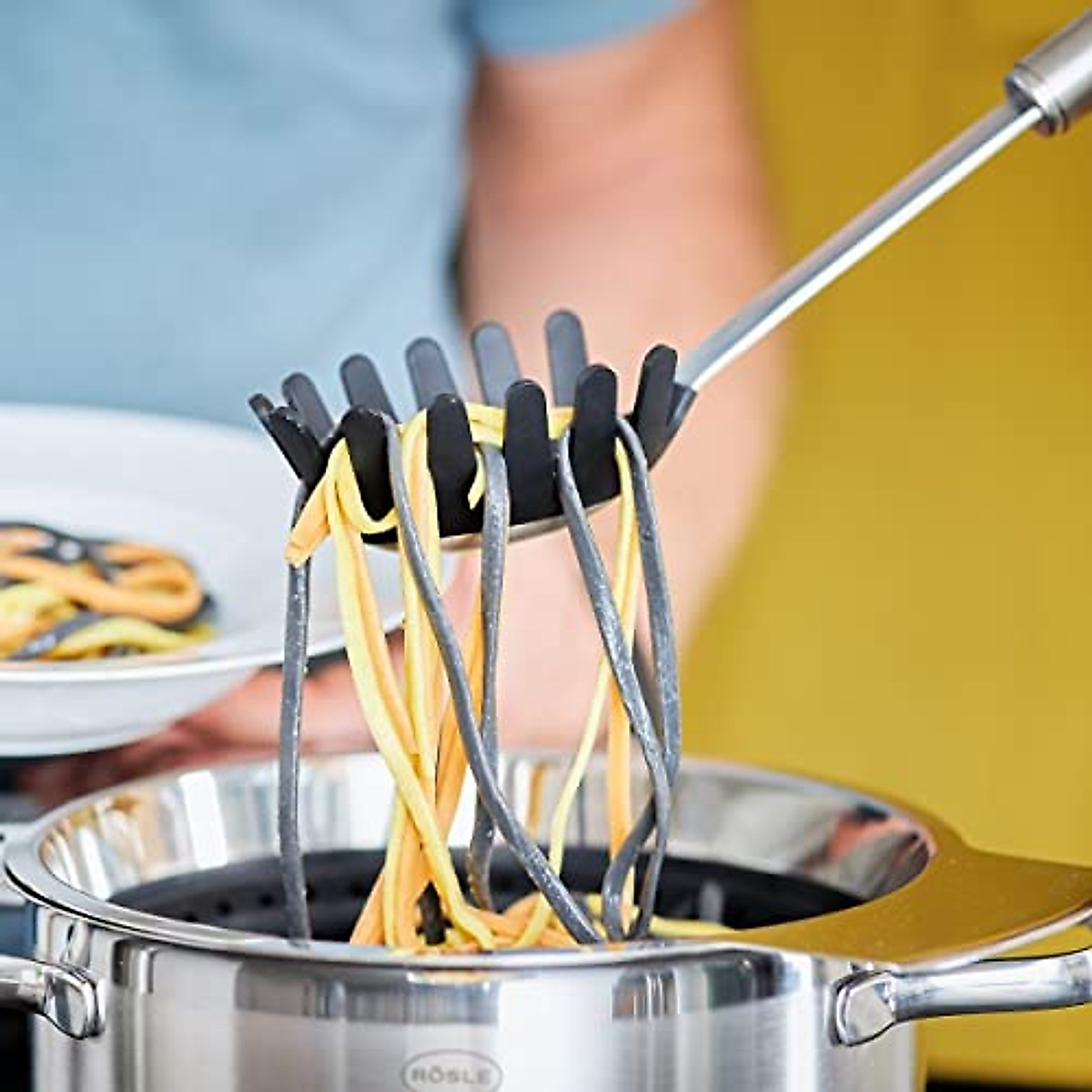 Rösle Basics Line Spaghetti Server with 12 in. Stainless Steel Handle