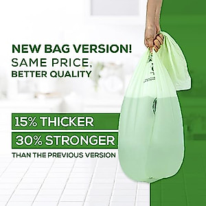 ANECO 100% Compostable Trash Bags 13 Gallon, 35 Count, Extra Thick Kitchen Compost Bags, Large Compostable Bags for Tall Kitchen Bin (Pack of 1)