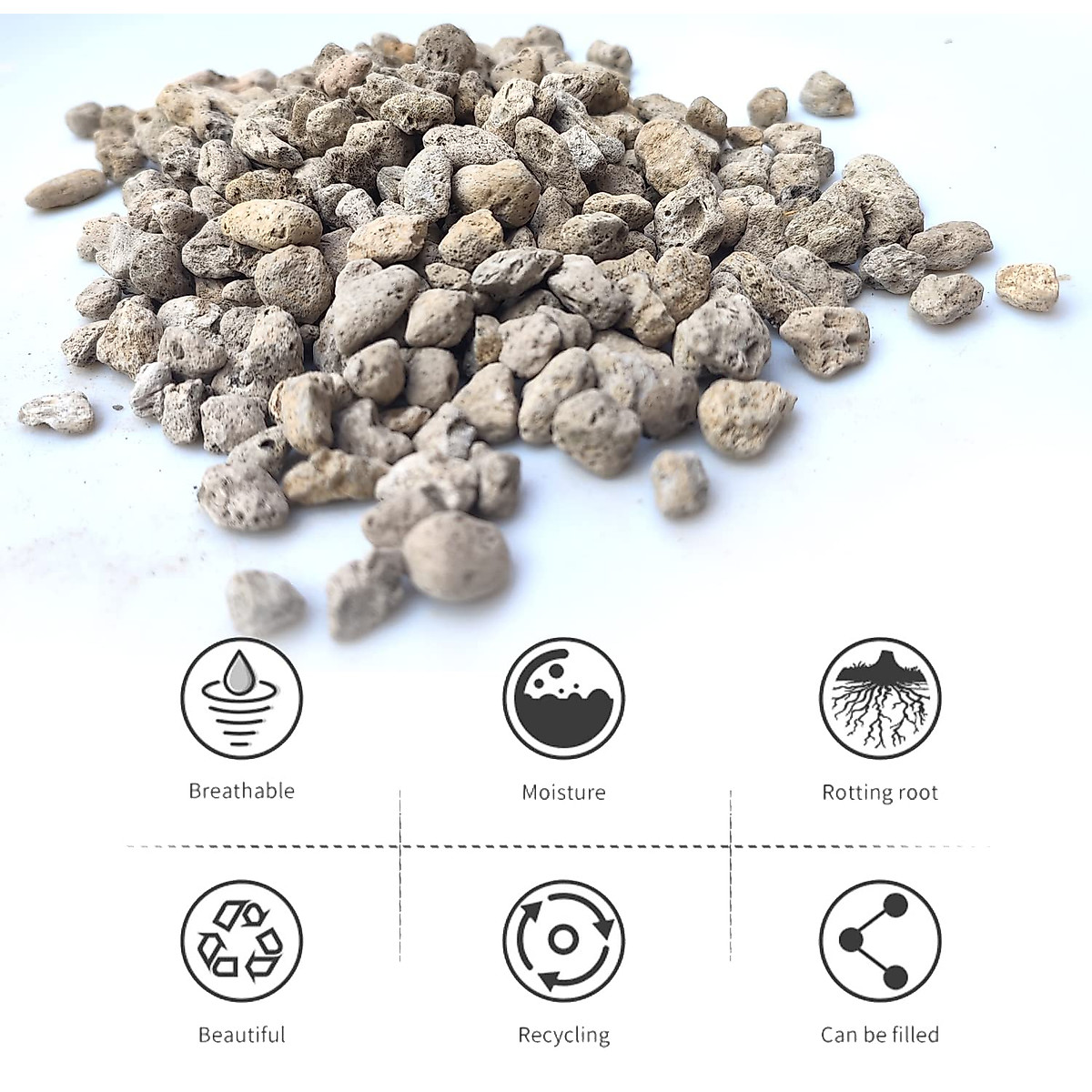 Horticultural Pumice for Plants Professional Sifted (12QT, 1/4 inch)