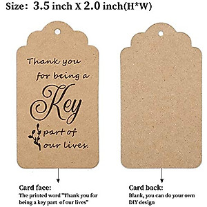 WODEGIFT 60 PCS Key Bottle Openers,Vintage Skeleton Key Bottle Opener with Escort Card Tag and Key Chains,Wedding Party Favor Souvenir Gift(Red Copper