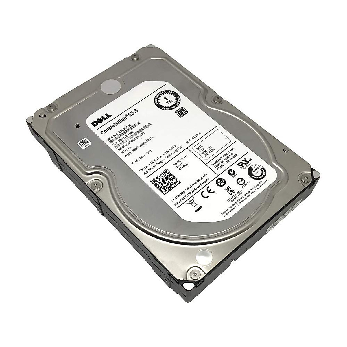 DELL/Seagate ST1000NM0033 1TB 7200RPM 128MB Cache SATA 6Gb/s 3.5-inch Internal Hard Drive OEM - w/1 Year Warranty (Renewed)