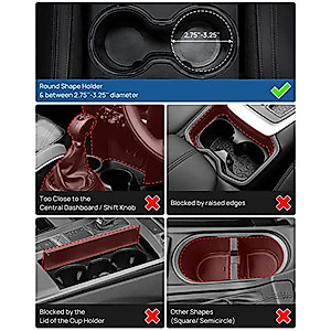 JoyTutus Car Cup Holder with Cellphone Mount, Large Cup Holder Expander Adapter Compatible with 18-40oz Hydro Flask, YETI, Nalgene Bottles & Mugs, Phone Mount for Car with 360° Rotation(1 Pack)