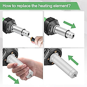 WZFANJIJ Intelligent Automatic Cooling Plastic Welder, Hot Air Gun for TPO/PVC Single Ply Roofing, Tarpaulin and Banners Welding Heat Gun