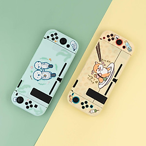 GeekShare Protective Case Slim Cover Case for Nintendo Switch and Joy-Con - Shock-Absorption and Anti-Scratch (Sea Otter)