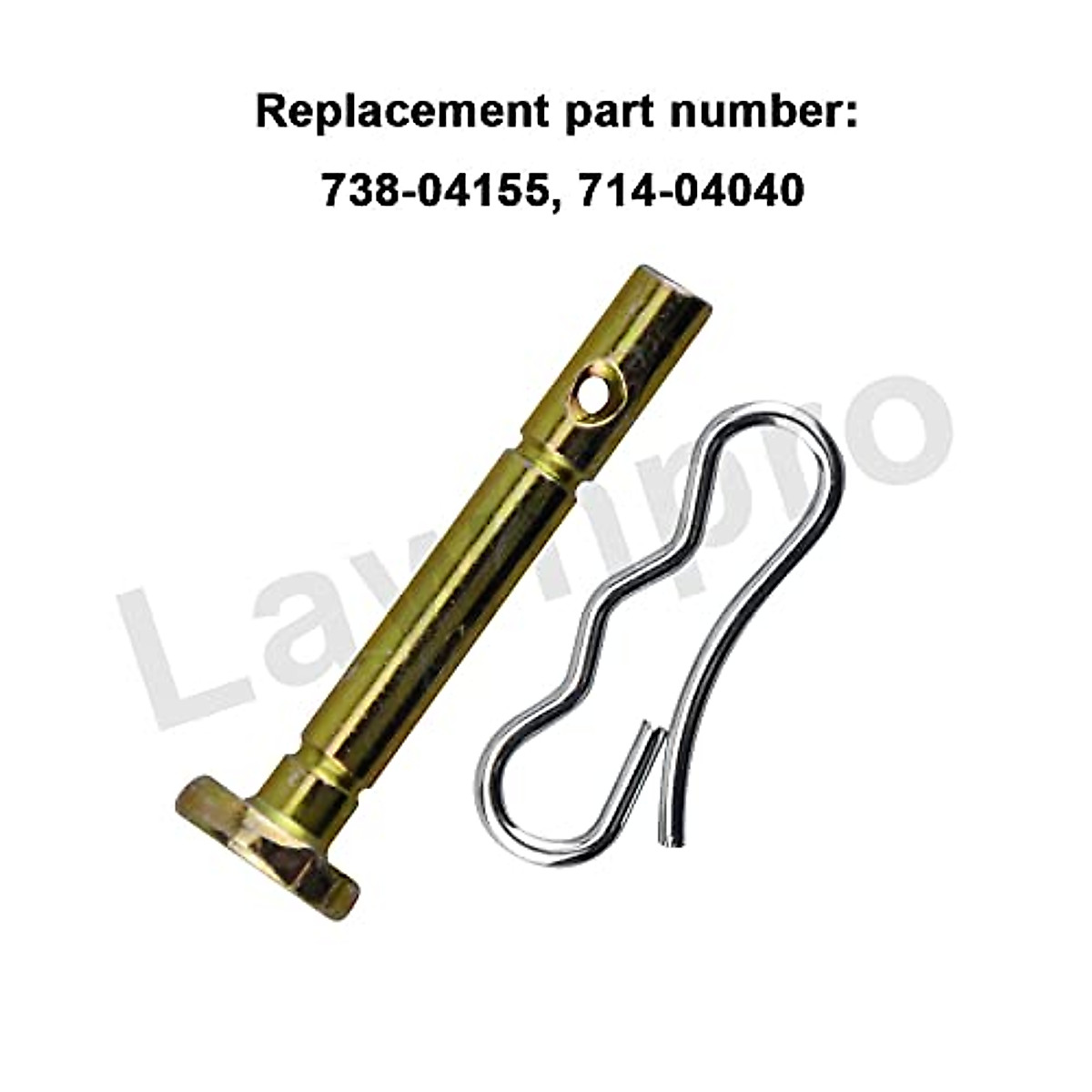 738-04155 Shear Pins(1/4" x 1-3/4") with Clips Compatible with Craftsman/Troy-Bilt/Yard-Man 900 Series Two-Stage Snow Thrower Models, 2007 and After, Replaces for 738-04155 714-04040 (10)