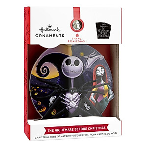 Hallmark Disney Tim Burton's The Nightmare Before Christmas Jack and Sally Light-Up Christmas Ornament
