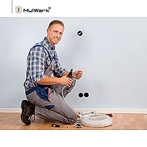 MulWark 8" Heavy Duty Multi-Purpose Electrical Wire Stripping Tool (22 AWG - 8 AWG) Strippers, Snips, Crimpers & Pliers Insulated with Cutter, Best Tool For Professional Electrician - Upgraded