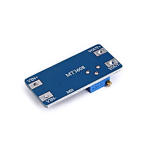 Songhe MT3608 DC-DC Step Up Boost Converter Module 2A Adjustable Voltage Regulator Board Input Voltage 2V-24V to 5V-28V Output Voltage for Arduino 10PCS