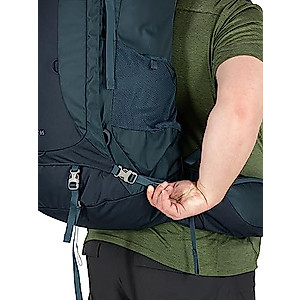 Osprey Volt 65L Men's Backpacking Backpack, Mamba Black, One Size, Extended Fit