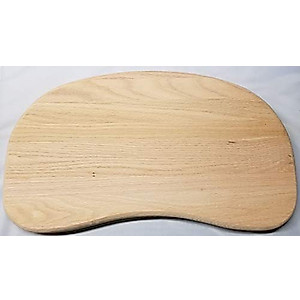 Solid Grooved Red Oak High Chair Tray Wood Antique Vintage Baby Toddler Infant seat