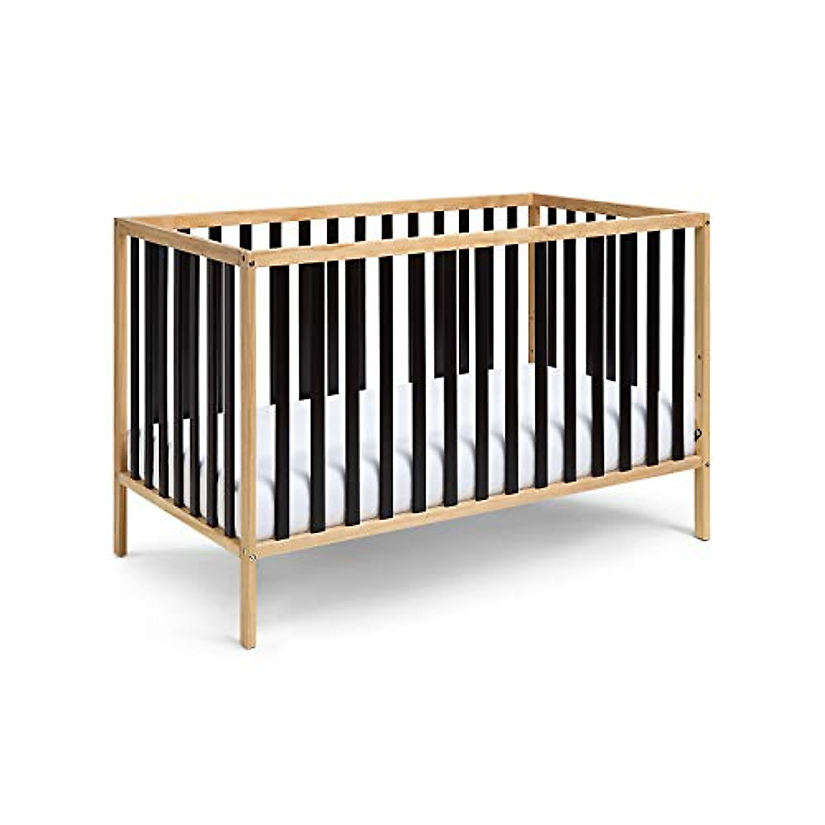 Baby Cache Deux Remi Island 3-in-1 Convertible Crib (Do Re Me) Natural & Black