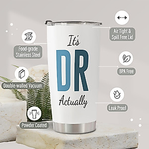HOMISBES Doctor Nutrition Facts Phd Graduation Gifts - Dr Gifts For Women, New Doctor Gifts - Doctor Travel Tumbler 20 Oz