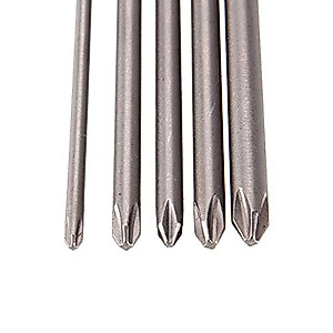 JUN-STORE SENMIAO-TH 5Pcs/Set Shank 1/4" S2 Steel Drill Bit Set 150mm Long Magnetic Hex Cross Head Screwdriver Screw Driver #246979