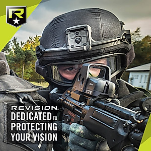 Revision Desert Locust Military Goggles Basic Kit – Clear Lens, Tan Frame, One Size – Anti Fog Eye Protection Ballistic Goggles – Made In USA