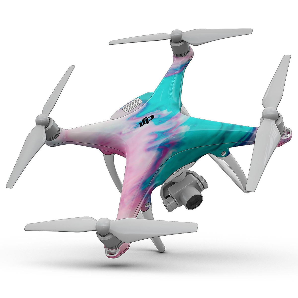 Design Skinz Design Skinz Marbleized Pink and Blue Paradise V432 Full-Body Wrap Decal Skin-Kit Compatible with The Drone DJI Inspire 1