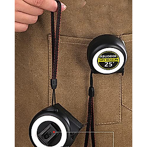 Tape Measure, Measuring Tape Retractable,Measurement Tape with Fractions,Self Lock Power Tape Measures Retractable 25FT (White, 25FT)