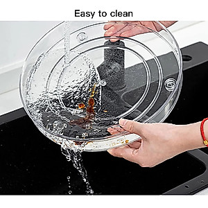 3-Layer 360-Degree Transparent Rotating Spice Rack Storage Rack Lazy Kitchen Bathroom Cosmetic Finishing Turntable Cabinet