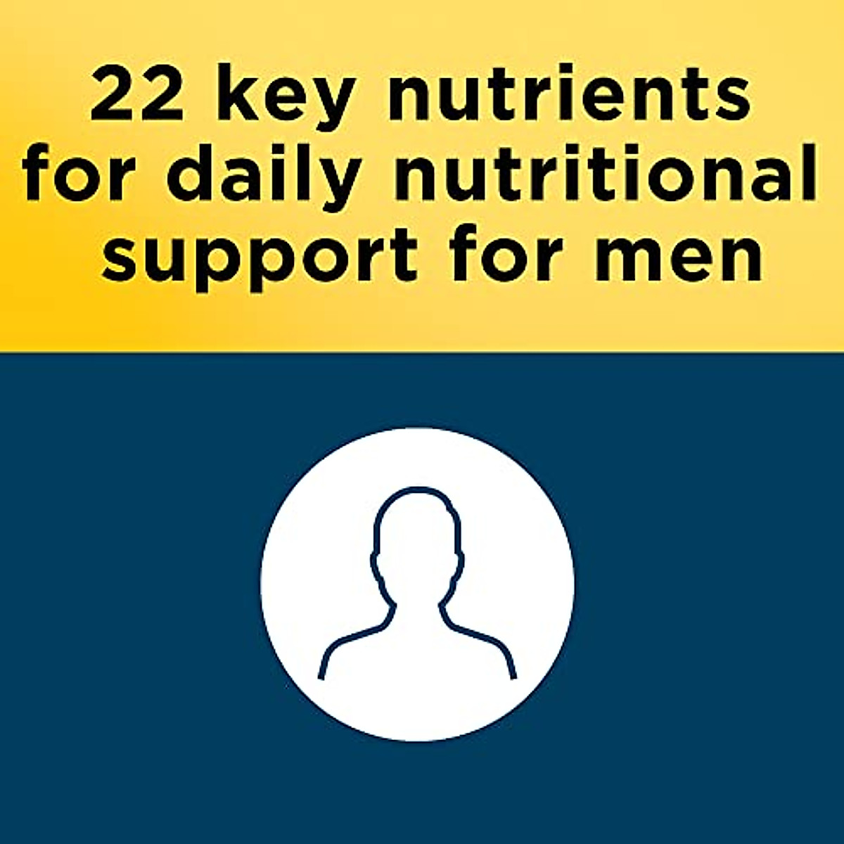 Nature Made Multivitamin For Him with No Iron, Men's Daily Nutritional Support, 90 Tablets, 90 Day Supply