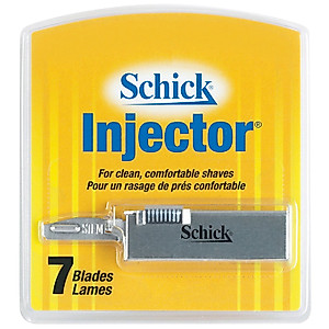 Shave Classic Single Edge Razor Handle and 1 Ct. Injector Blade + Pack of 7 Ct. Schick Injector Refill Blade ! Razor Compatible with Schick Injector Razor Blades !