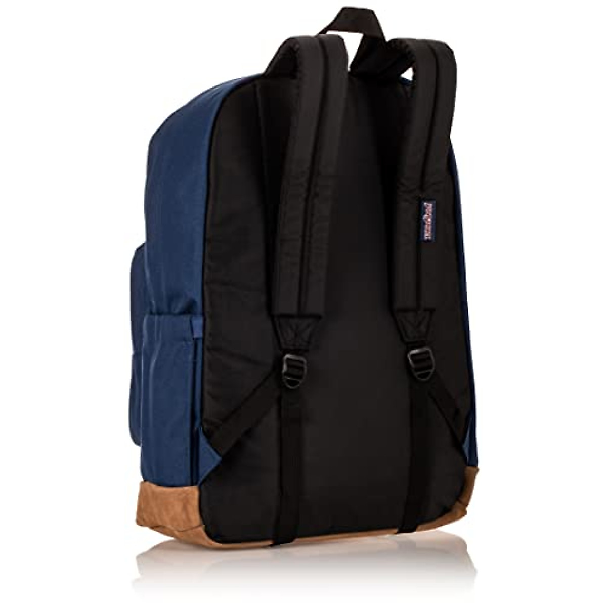 JanSport Right Pack Backpack - Travel, Work, or Laptop Bookbag with Leather Bottom, Navy