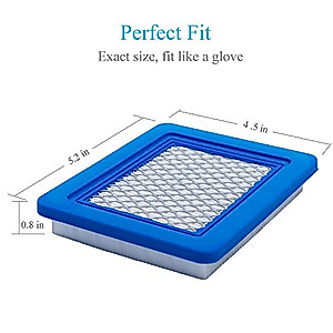 HOODELL 491588s Air Filter with Pre Filter, Compatible with Briggs and Stratton 491588, Toro 20332, Craftsman 3364, Premium Lawn Mower Air Cleaner