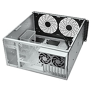 SilverStone Technology RM51 5U Rackmount Server Chassis with Dual 180mm Fans and Enhanced Liquid Cooling Capability, SST-RM51