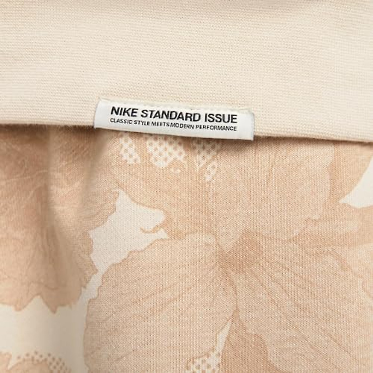 Nike Men's Standard Issue Dri-Fit Midweight Pullover Basketball Hoodie (Large, Pearl White/Flower AOP)