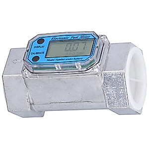 Ozgkee Turbine Flow Meter Electronic Digital Fuel Liquid Water Gas Oil Flowmeter 2in 2.3V to 3.3V