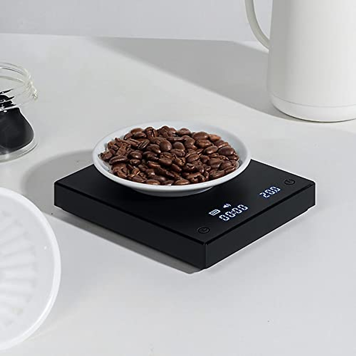 TIMEMORE Coffee Scale, Espresso Scale,Weigh Digital Coffee Scale with Timer,2000 Grams TES006 (Black Plus)