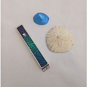 Mezuzah Case, Handmade Judaica Art by Israeli artist, perfect as wedding and Bar Mitzvah Gift