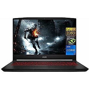 MSI Katana Gaming Laptop 2023 Newest, 15.6" FHD Display, NVIDIA GeForce RTX 3060 Graphics, 12th Gen Intel Core i7-12700H Processor, 32GB RAM, 2TB SSD, Webcam, Windows 11 Home, Bundle with Cefesfy