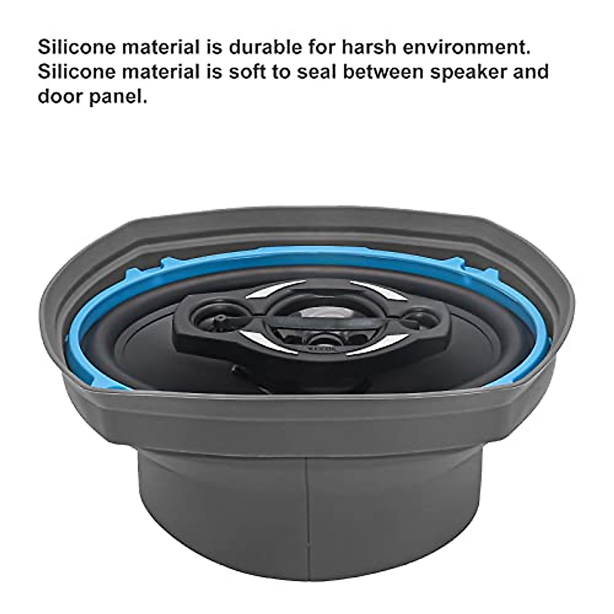 RECOIL SPB69 Foldable Silicone 6 X 9” Car Speaker Baffle Kits with Egg Crate Foam for Sound Quality Improvement and Speaker Protection One Pair (6X9”)