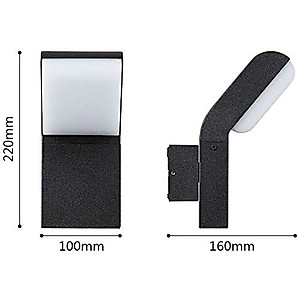 PEHUB Creative Fashion Garden Wall Lantern Outdoor Waterproof Led Wall Lamp Entry Hall Light Outdoor Park Modern Courtyard Balcony Wall Lamp Industrial Sconce Porch Lights Exterior Light Fixture